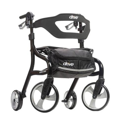 Nitro Sprint Rollator Tall Black – Fold & Travel Mobility